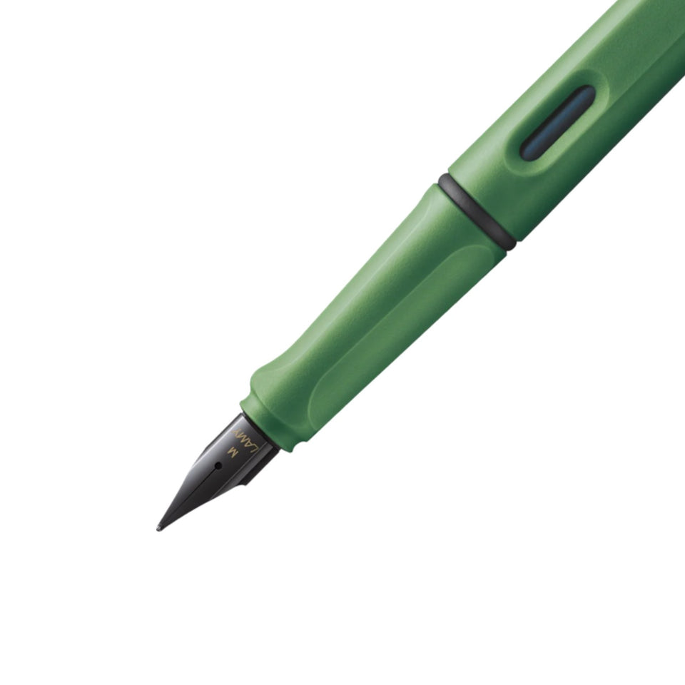 LAMY safari Field Green Gold Clip Fountain Pen - Special Edition ...