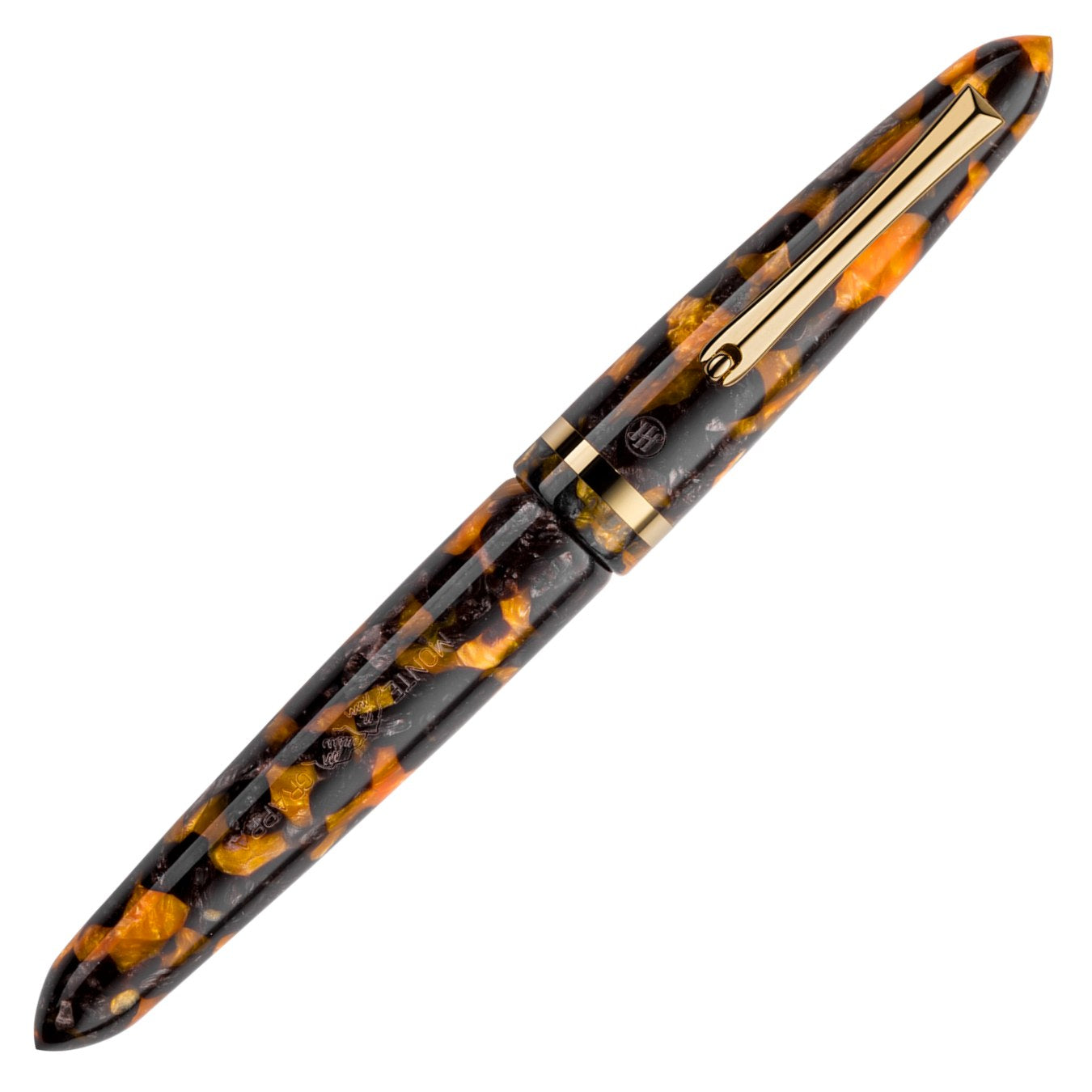 Montegrappa Venetia Havana Amber Füllfederhalter - 14K Goldfeder ...