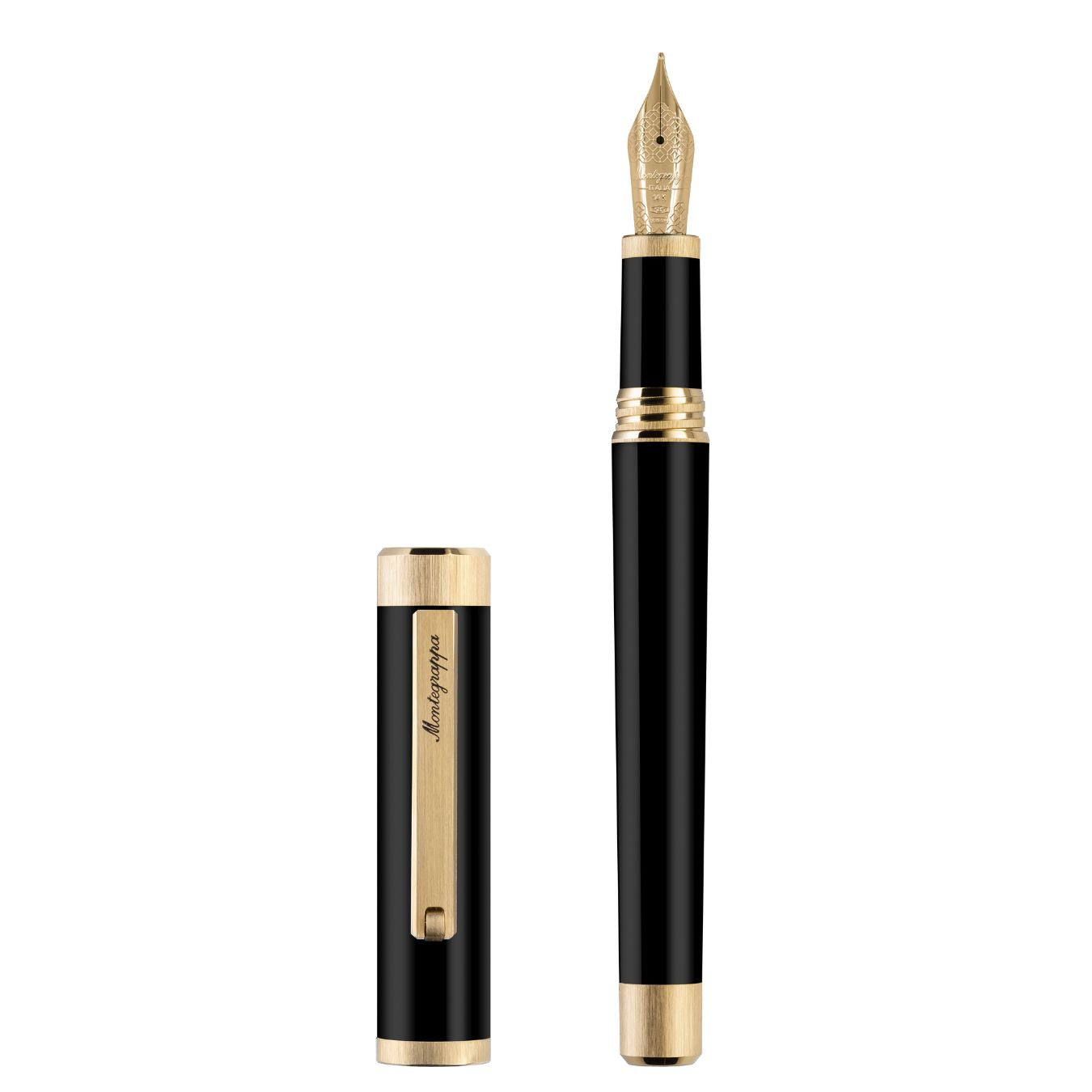 Montegrappa Zero Yellow Gold IP Fountain Pen - 14K Gold Nib – missing ...