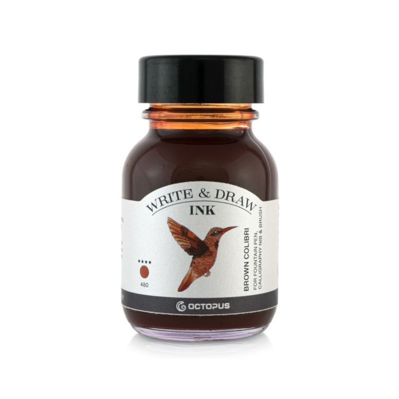 Octopus Write & Draw Ink 50 ml - 480 Brown Colibri – missing-pen.com