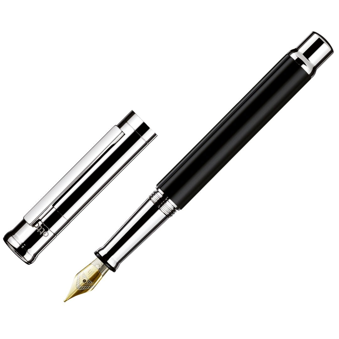 Otto Hutt Design 04 Shiny Black Fountain Pen – missing-pen.com