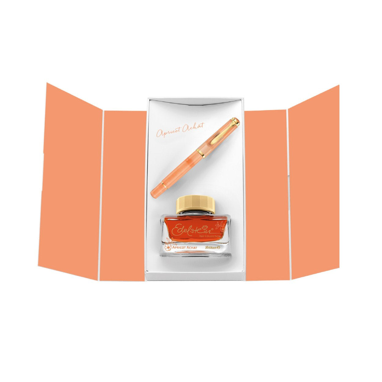 Pelikan Classic M200 Apricot Achat Füllhalter Set - Special Edition ...